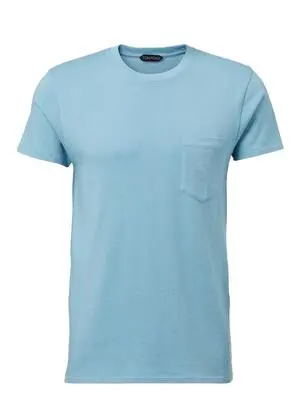 TOM FORD Cotton Jersey T-shirt - Blue