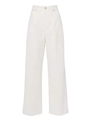 Victoria Beckham High-rise Wide-leg Jeans - White