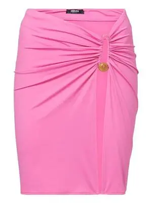 Versace Safety Pin Gathered Miniskirt - Pink