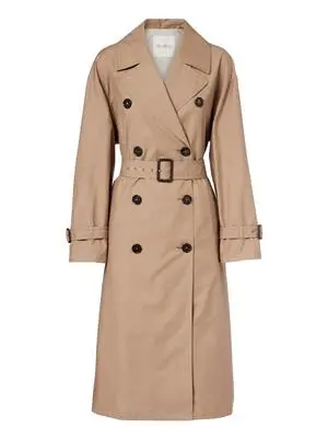 Max Mara Fiorito Cotton-blend Twill Trench Coat - Beige