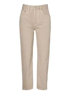 Citizens Of Humanity Dahlia Mid-rise Straight Jeans - Beige
