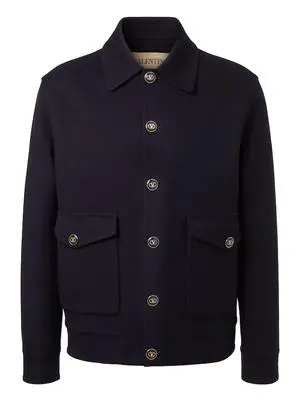 Valentino Garavani Wool And Cashmere Jacket - Blue
