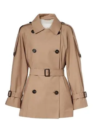 Max Mara Caroline Cotton-blend Trench Coat - Beige