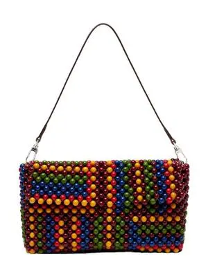 STAUD Timmy Small Beaded Shoulder Bag