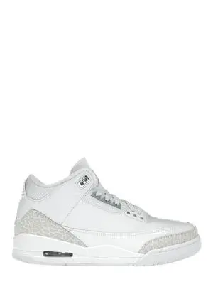 JORDAN 3 Retro Pure Money - White/metallic Silver