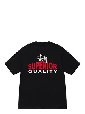 StÜssy Superior Quality Tee Shirt - Black