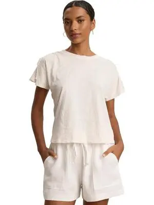 Velvet By Graham & Spencer Paula Tee - Neutral / White