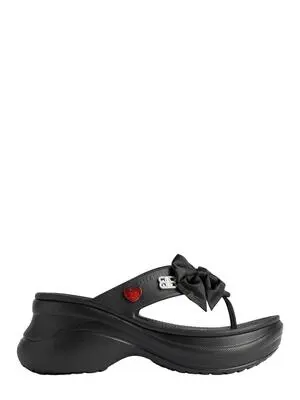 Balenciaga Crocs™ Thong With Jibbitz - Black