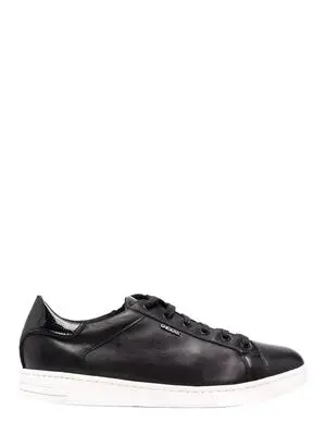 Geox Logo-plaque Lace-up Sneakers - Black