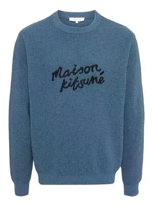 Maison Kitsuné Handwriting Jumper - Blue