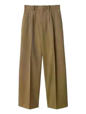 Burberry Wool Tailored Trousers - Neutrals