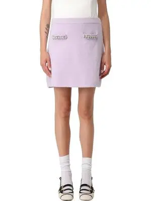 SELF-PORTRAIT Mini Skirt - Lilac