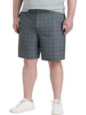 REEBOK Plaid Golf Shorts - Black/grey 3