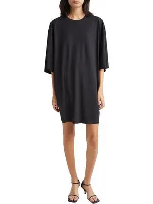TOTEME Relaxed Jersey T-shirt Dress - Black
