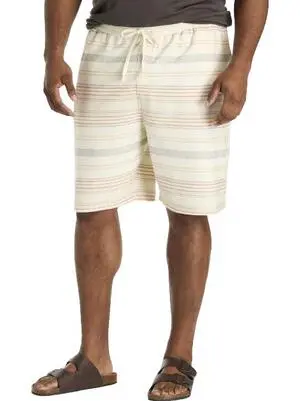 O'Neill Big & Tall Bavaro Striped Shorts - Cream