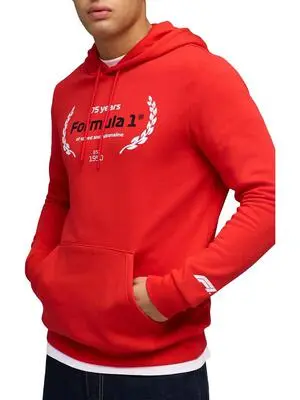 PUMA Formula 1® Essential Logo Graphic Hoodie - Pop Red