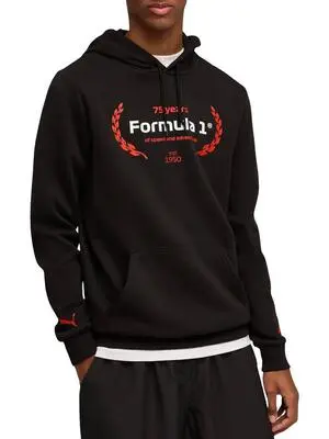 PUMA Formula 1® Essential Logo Graphic Hoodie - Puma Black