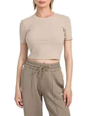 Guess Carla Crop T-shirt - Neutral Sand
