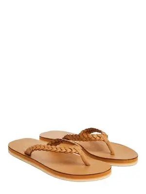 HARI MARI Meadows Braided Flip Flop Hazelnut