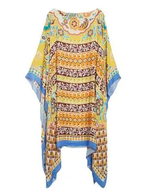 Etro Beachwear Caftan - X0840 Print On Yellow Base