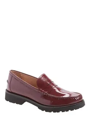 Cole Haan Treena Lug Penny Loafer Black Garnet (exclusive)