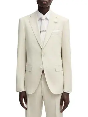 BOSS Hutson Wool Blend Sport Coat - Off White