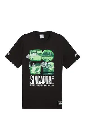 PUMA F1 Signapore Cotton Graphic T-shirt - Puma Black