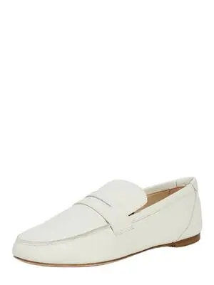 JAMIE HALLER Calfskin Penny Loafers - White