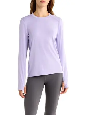 FREE FLY Shade Long Sleeve Top - Bright Lavender