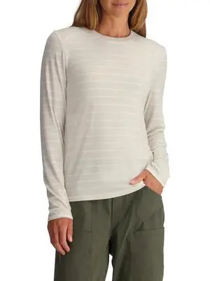 FREE FLY Shade Long Sleeve Top - Dash Stripe Birch