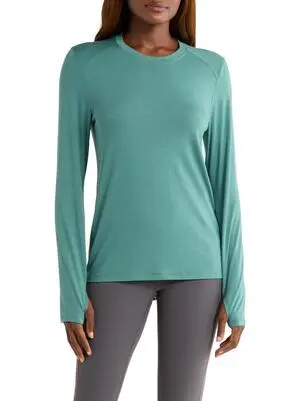FREE FLY Shade Long Sleeve Top Sea Pine
