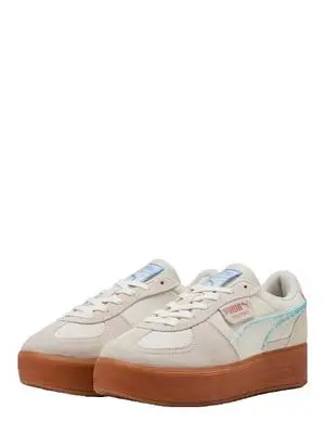 PUMA Palermo Elevata Platform Sneakers - Warm White/gum