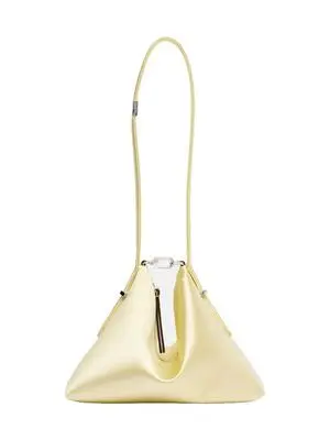 TOTEME Scoop Satin Shoulder Bag - Yellow