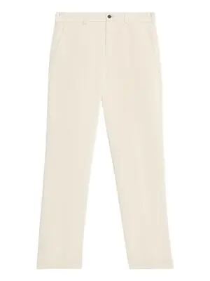 Dunhill Cotton Twill Straight-leg Chino Pants - Stone