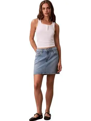 Calvin Klein Denim Mini Skirt - Light Retro