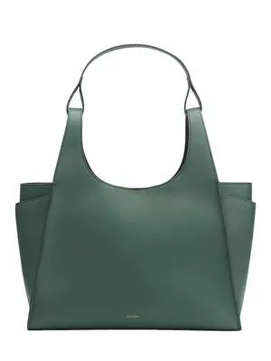 Cuyana Double Loop Satchel Bag Bottle Green