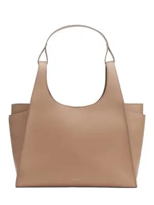 Cuyana Double Loop Satchel Bag - Cappuccino