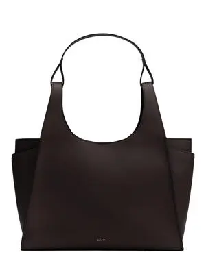 Cuyana Double Loop Satchel Bag - Mocha