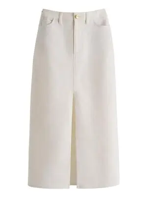 Cuyana Front Slit Maxi Skirt - Ecru