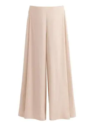 Cuyana Linen Pleated Wide-leg Pants - Sand
