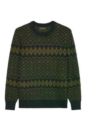 Marc O'polo Patterned Crew-neck Sweater - Blue