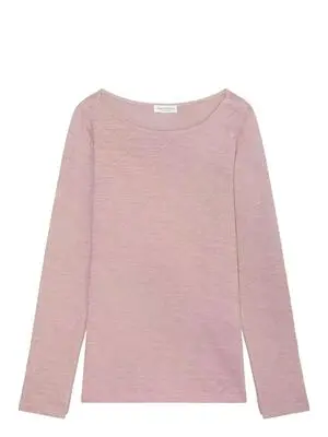 Marc O'polo Long-sleeve Boat-neck Top - Pink