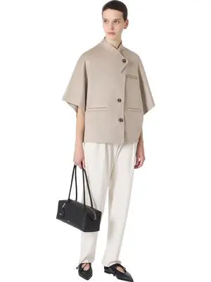 Max Mara Cashmere Drap Cape - Sand