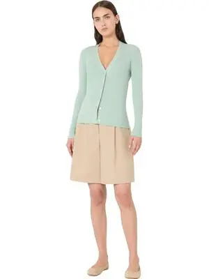 Max Mara Viscose V-neck Cardigan - Jade