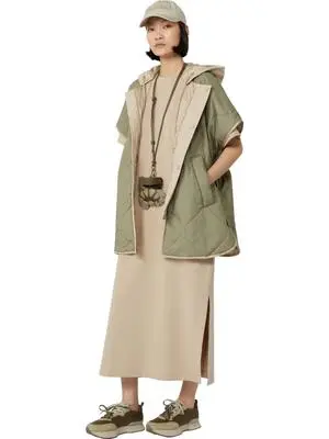 Max Mara Reversible Water-repellent Canvas Cape - Beige