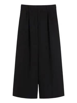 Max Mara Cady Wide-leg Trousers - Black