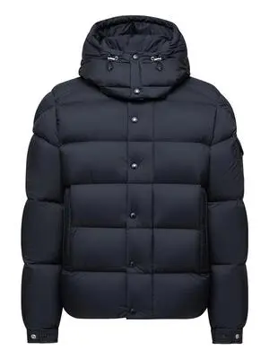 Moncler Maya 70 Hooded Down Jacket Blue