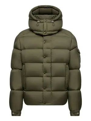 Moncler Maya 70 Hooded Down Jacket Green