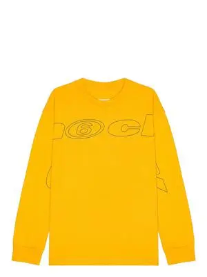 MAISON MARGIELA Long Sleeve Top In Mustard - Yellow