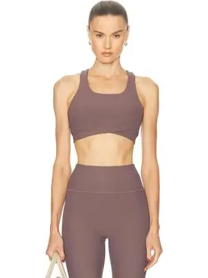 Beyond Yoga Impulse Bra In Taupe - Woodland